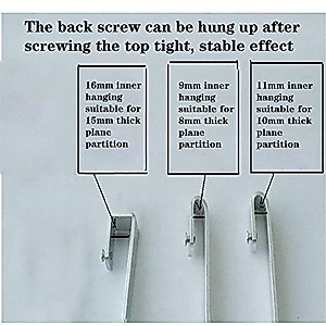 YES Time Shower Glass Door Hooks , 2 Piece Over The Door Hooks for Bathroom Frameless Glass Shower Door, Towel Hanger,Length 10cm/3.93" (Hook Inner Diameter of 9mm/0.35")