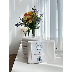 Fit for Dekor Classic Diaper Pails Refills - EZ Fill Diaper Pail Refills 10 Counts(10 Refills), White, (M700WP)