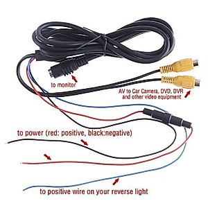 BW 7 inch High Resolution 800 * 480 TFT Color LCD Car Rear View Camera Monitor Support Rotating The Screen and 2 AV Inputs