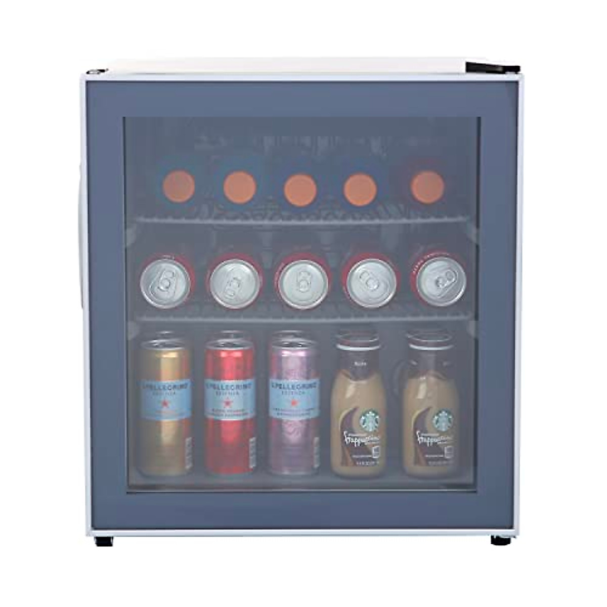 Avanti ARBC17T2PG 1.6 Cubic Foot Beverage Cooler Refrigerator, 20" x 18.3" x 17.3", Black