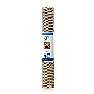 Magic Cover Thick Grip Liner For Drawer, Shelf, Counter Tops and Surface Setting - Taupe - 18''x5'