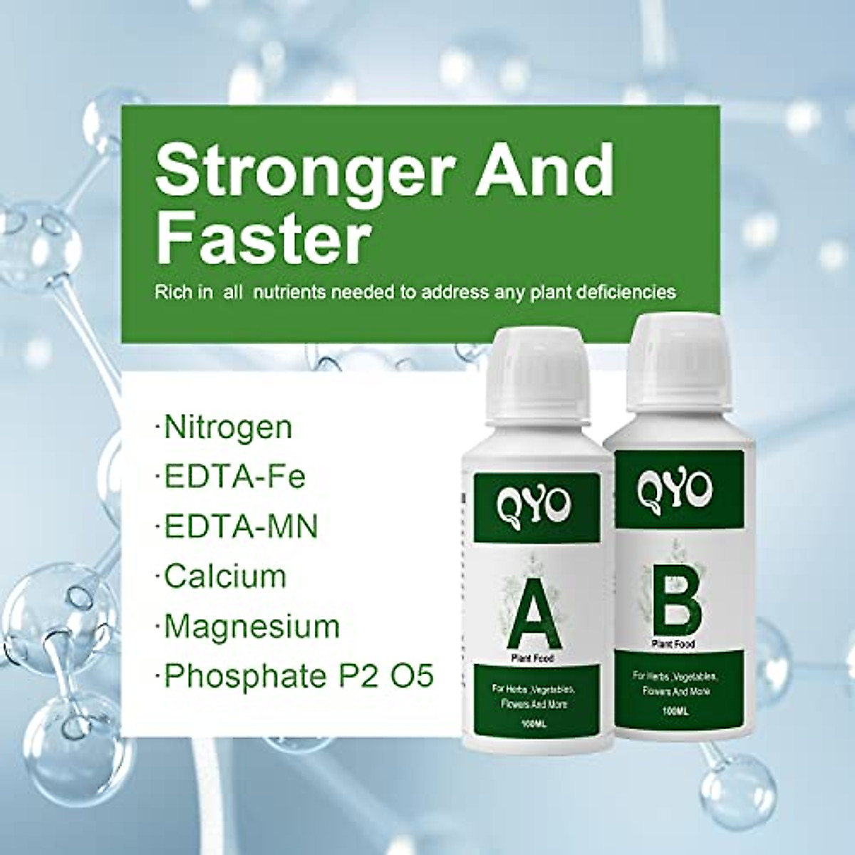 QYO Seed Pods kit for Hydroponics Garden Kit with 12pcs Growth Sponges,12pcs Basket Kit, A&B Solid Nutrient (Seeds not Included)