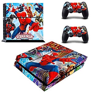 Vanknight Vinyl Decal Skin Stickers Cover Set for Regular PS4 Console Playstation 4 Controllers