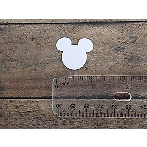 Red Black and White Mouse Head Paper Confetti 1 Inch 450 Pieces