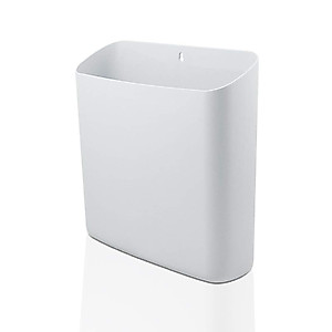 Picowe Magnetic Laundry Storage, Large Lint Holder Bin, Space-Saving Trash Container Hanging on Dryer, Washer or Wall Mount (Gray White)