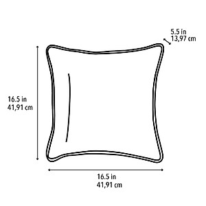 Arden Selections Outdoor Pillow, 2 Pack, 16.5 X 16.5, Rain-Proof, Fade Resistant, Rust Woven