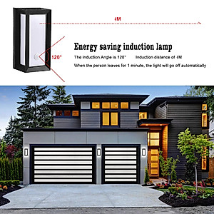 Phenas 18W Motion Sensor LED Wall Light Outdoor Dusk to Dawn Light Sensor LED Wall Sconce Light Waterproof LED Wall Lamp for Patio Porch Courtyard Garden Backyard Villa, Cold White