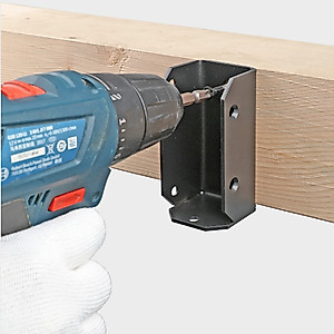 Antsky Concealed Joist Hanger 2x4(Actual Size: 3.5x1.5) Pergola Brackets Stainless Steel, Bracket for Wood, fit for 2x4 Beam, Fence, handrail Hardware, Deck Railing Brackets Connectors(2 Pack)
