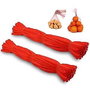 WEISHENG Plastic Storage Net Bags Reusable Mesh Nylon Netting for Grocery Shopping & Storage of Fruit Vegetable Seadfood & Garden Produce