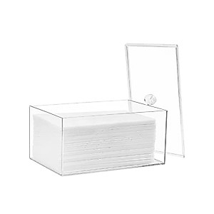 Farmhouse Laundry Dryer Sheet Holder Clear Detergent Pods Container Dryer Balls Dispenser with Lid, Organization and Storage Box for Laundry Room, Bedroom, Desk
