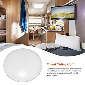 Dream lighting 12V Ceiling Light Fixtures RV Camper Interior Dome Ligh Soft White Lighting 3500K Pack of 6