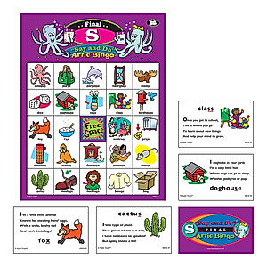 Say and Do Artic Bingo Sound Game Letter “S” - Super Duper Educational Learning Toy for Kids