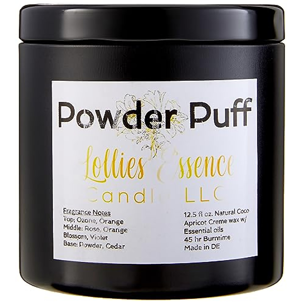 Powder Puff Candle (Large)