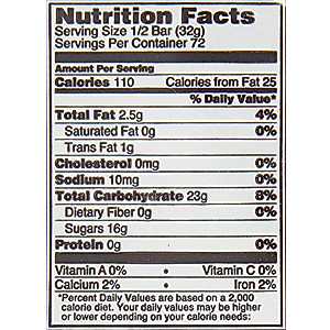 Tootsie Roll Bars, Original Classic Size, 2.25 Ounce Rolls, (Pack of 36), Peanut Free, Gluten Free