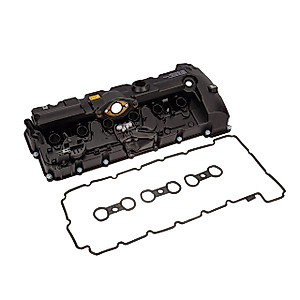 Replacement Engine Valve Cover with Gasket - Compatible with BMW - 2007-2013 - 2.5L, 3.0L - N51 & N52 Engines, 128i, 323i, 328i, 328xi, 525xi, 528i, 528xi, 530i, 530xi, X3, X5, Z4 Replaces 11127552281
