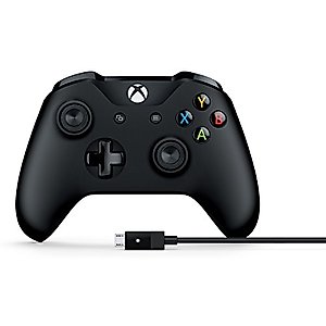 Microsoft 4N6-00001 Xbox Controller + Cable for Windows, Black