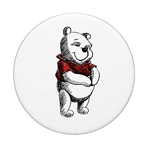 Disney Winnie The Pooh Sketch PopSocket PopSockets PopGrip: Swappable Grip for Phones & Tablets