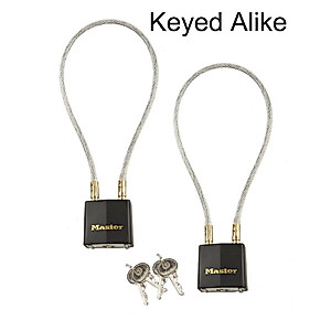 Motorcycle Helmet Lock-Master Lock #99KA - 2 Keyed Alike