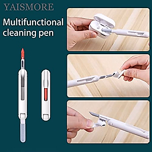 7-in-1 Airpod Cleaner Kit - Laptop Cleaner - Keyboard Cleaner kit, Portable Multifunctional Cleaning Tool for PC Monitor/Earbud/Cell Phone/Laptop/Computer/Bluetooth Earphones (Pink)