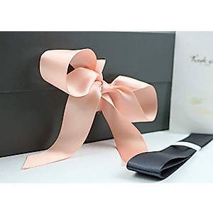 SKETCHGROUP Luxury Gift Box with 2 Satin Ribbon and Magnetic Closure (A4, Black)