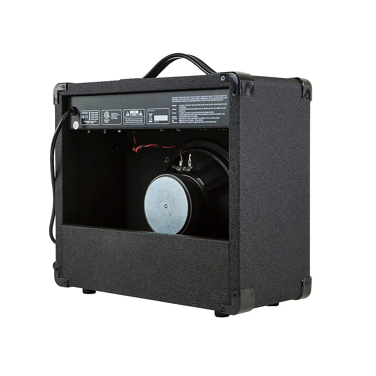 Monoprice 1x8 Guitar Combo Amplifier - Black, 20-Watt, 86dB of Gain - 1/4 Inch Input for Guitars, Aux MP3 Input, 3.5mm Headphone Output