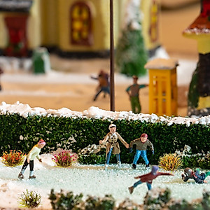 288 Pcs Static Grass Tuft Flower Cluster Vegetation Groups Self Adhesive Artificial Model Grass Tufts DIY Miniature Colorful Flower Cluster for Terrain Railway Scenery Sand Table Landscape Military