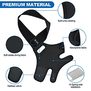 HUAME Dog Knee Brace, Dog Leg Braces for Back Leg for ACL, Knee Cap Dislocation, Arthritis, Reduces Pain and Inflammation with Side Stabilizers Dog Leg Brace (S, Black)