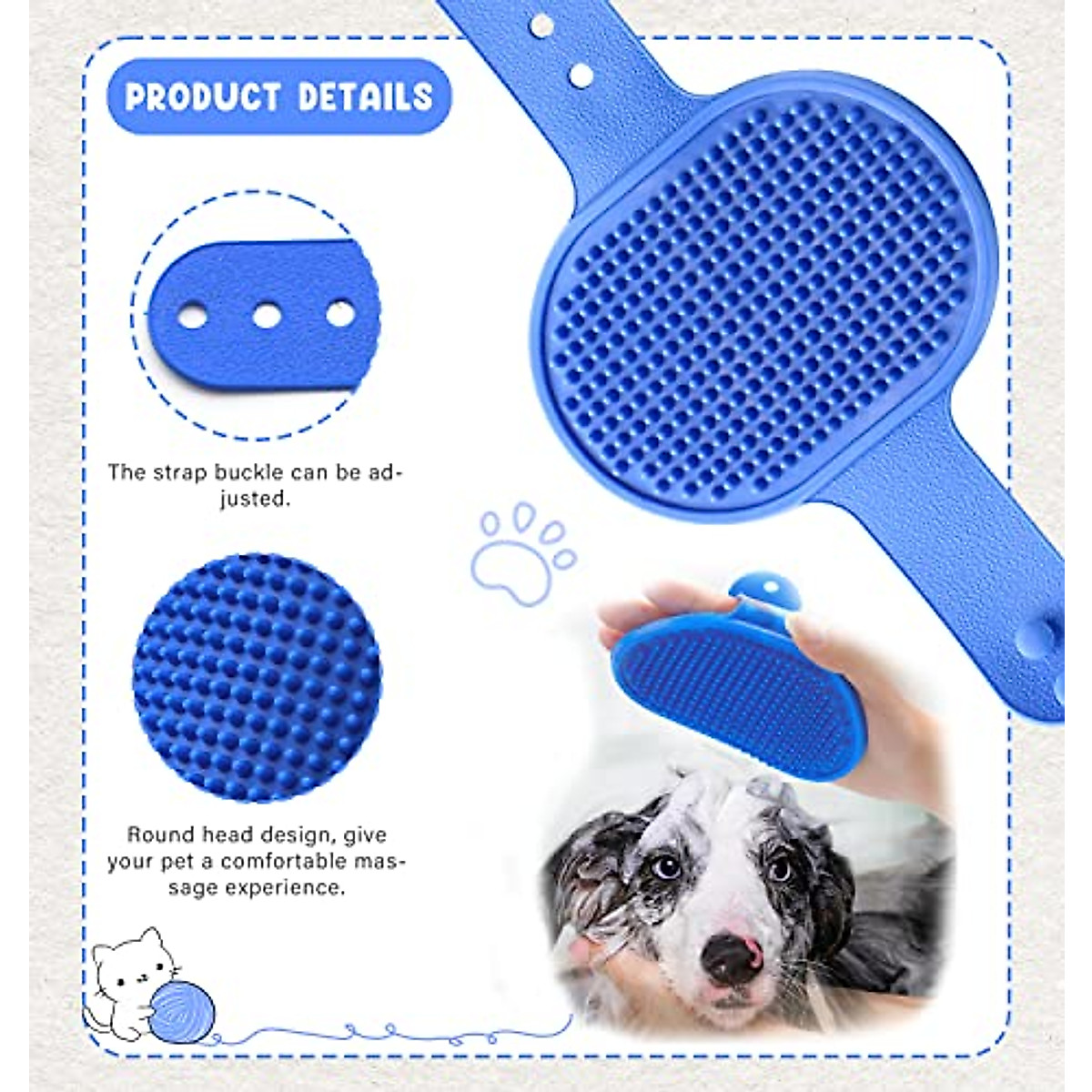 Rabbit Grooming Kit with Slicker Rabbit Brush Bath Massage Glove Brush Pet Shedding Comb Nail Clipper Trimmer 6 Piece Set for Bunny Kitten Guinea Pig Cat Chinchilla Ferret Small Animals