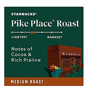 Starbucks Coffee K-Cup Pods, Pike Place,72 Count(Pack of 1)