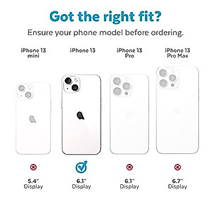 Speck Products Gemshell Clear iPhone 13 Case, Clear/Clear