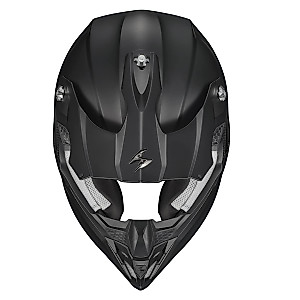 ScorpionEXO VX-16 Dual Off-Road Dirt Bike MX ATV UTV Motocross Racing Adult Full Race Helmet with Visor Dot Approved (Matte Black - Medium)