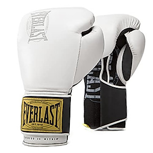 Everlast P00001710 1910 Classic Training Glove White 14OZ