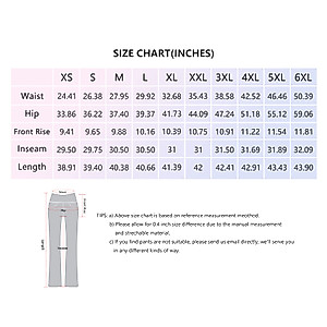 nuveti Women's High Waisted Boot Cut Yoga Pants 4 Pockets Workout Pants Tummy Control Women Bootleg Work Pants Dress Pants (White, Large)