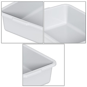 Lasbily 13 L Commercial Bus Box/Utility Box, Dish Wash Basin Tub, 4 Packs