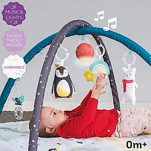 Taf Toys North Pole 4 Seasons Baby Play Mat and Infant Activity Gym with Music & Light. Thickly Padded Developmental Playmat, for Newborns and up. Designed to Encourage Baby’s Senses Development