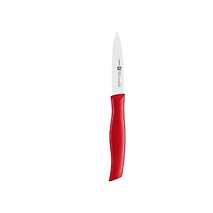 ZWILLING Knife Twin Grip with Peeler, Stainless Steel, Silver/Red, 48 x 38 x 28 cm