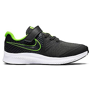 Nike Unisex-Child Star Runner 2 (PSV) Sneaker, Anthracite/Electric Green-White, 2Y Child US Little Kid