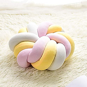 Youjiayi Knot Pillow 14X14 Velvet Christmas Decorative Throw Pillows Knotted Pillows for Couch Chair Cushion Sofa Garden Lumbar Car Throw Pillows