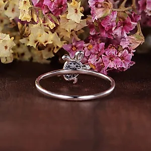 Turtle Rings Sapphire Full Diamond Turtle Rings CZ Simulated Diamond Animal Ring for Women & Young Girls Gifts - Sea Animal Themed Rings(SIZE 8)