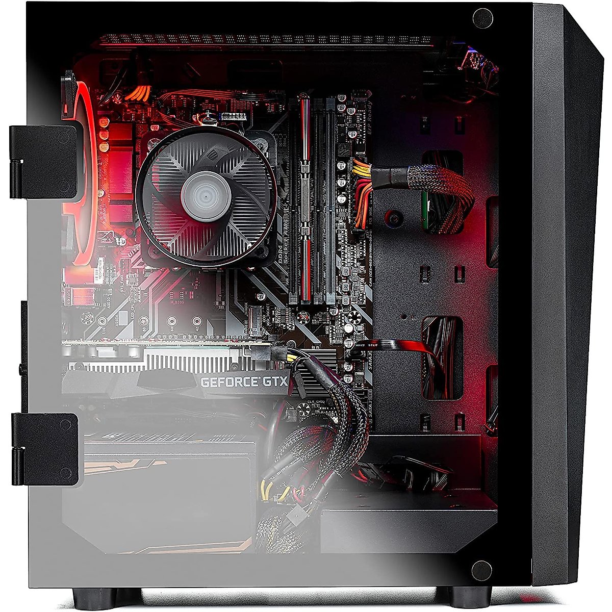 SkyTech Blaze II Gaming Computer PC Desktop - Ryzen 5 3600 6-Core 3.6GHz, GTX 1660 Ti 6G, 500G SSD, 8GB DDR4 3000, RGB, AC WiFi, Windows 10 Home 64-bit