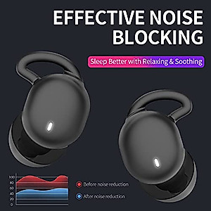 Bluetooth Sleep Headphones Mini True Wireless Noise Reduction Sleeping Earbuds,Comfortable Invisible Earphones Sleep Headsets for Side Sleeper, Workout