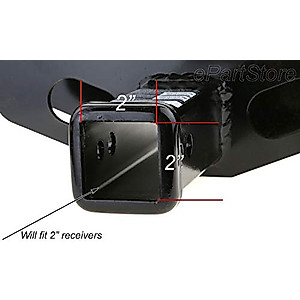 eVerHITCH USA Stainless Steel Flag Emblem Metal Hitch Cover with Pin Bolt (Fits 2" Receivers, Black)