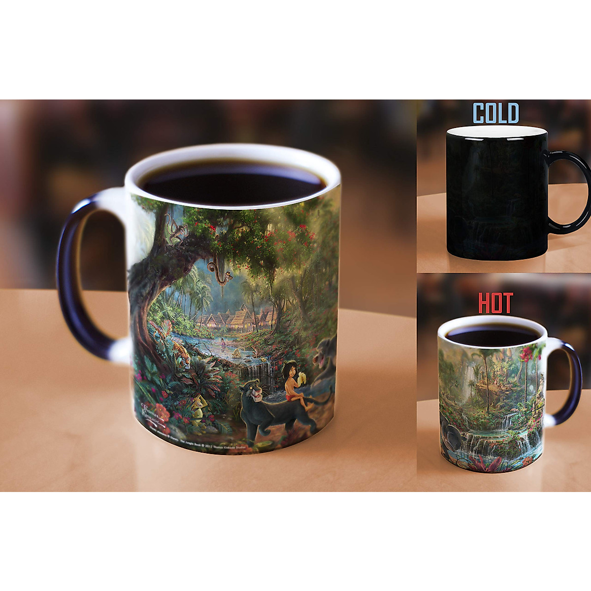 Thomas Kinkade's "The Jungle Book" Morphing Mug