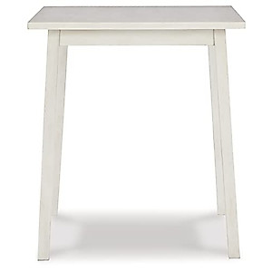 Signature Design by Ashley Stuven Square DRM Counter Table, 32"W x 32"D x 36"H, White