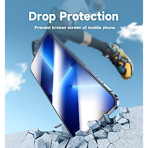 MAGIC JOHN 2 Pack for iPhone 13 Pro Max/iPhone 14 Plus 6.7 inch Tempered Glass Screen Protector, Auto Dust-Elimination Installation, Bubble Free, HD Clear, Easy Installation