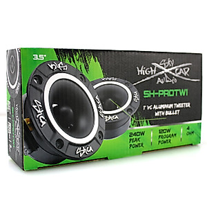 Sky High Car Audio SHCA TW1 Pro Audio Mini Bullet Tweeter 1" VC 4 ohm (Pair)
