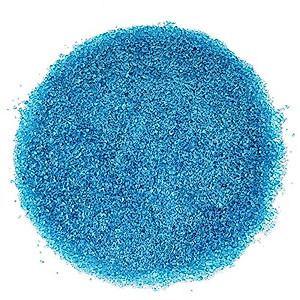 BXI 2.2 Lbs Small Aquarium Substrate Gravel Sand, Polished Smooth Fish Tank Gravel, Colorfast Uncoated Vibrant Blue Sea Glass, Decorative Stones for Vase Fillers, Fairy Garden, Potted Plants