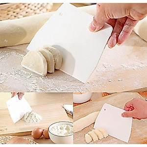 Kissmi 8Pcs Cake Scraper Cake Edge Decorating Supplies Scraper Cutters Smoother Tool Set