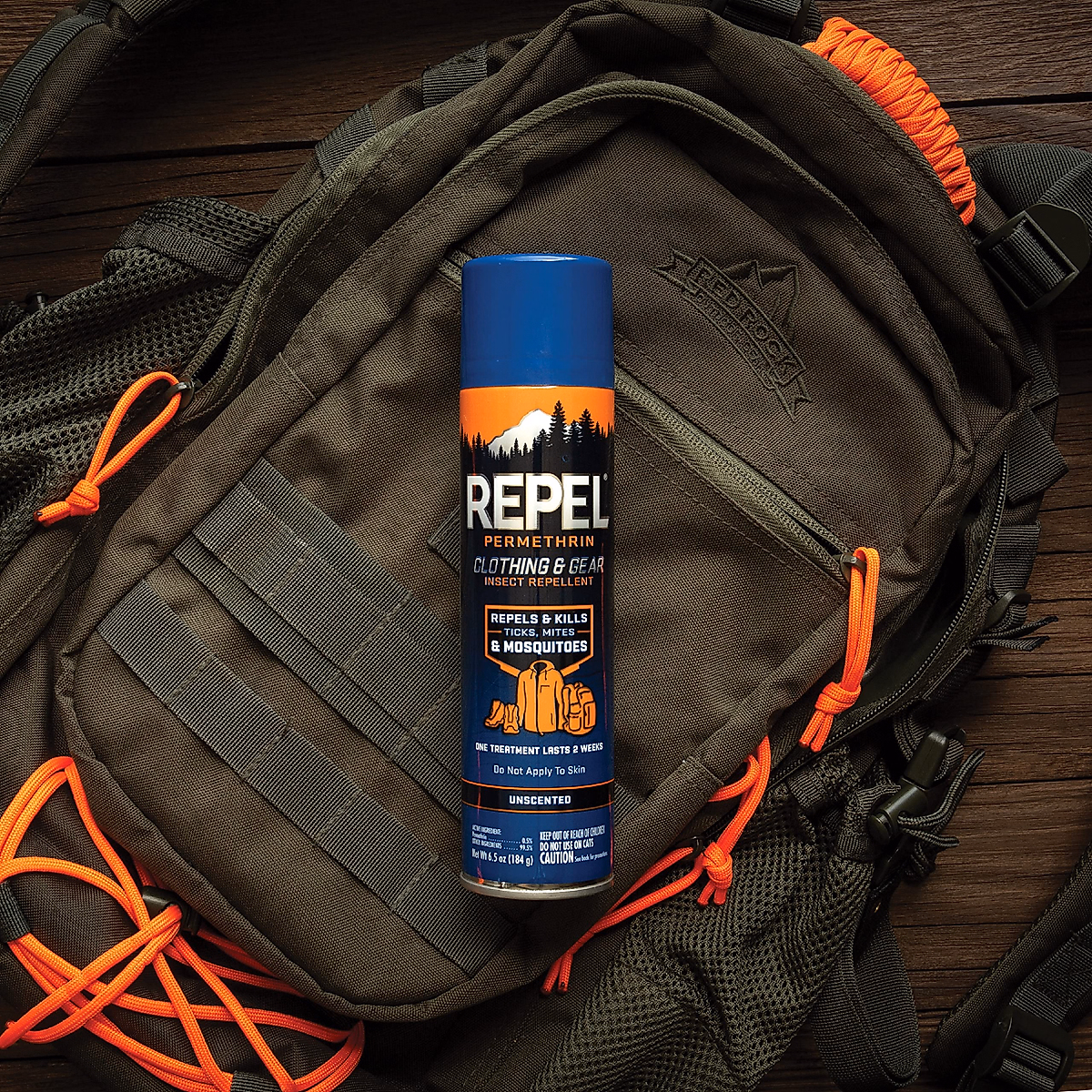 Repel Permethrin Clothing & Gear Insect Repellent, Use on Outdoor Gear, Tents and Sleeping Bags, Repels Mosquitoes, Ticks, Mites, (Aerosol Spray), 6.5 Fl Oz (Pack of 6)