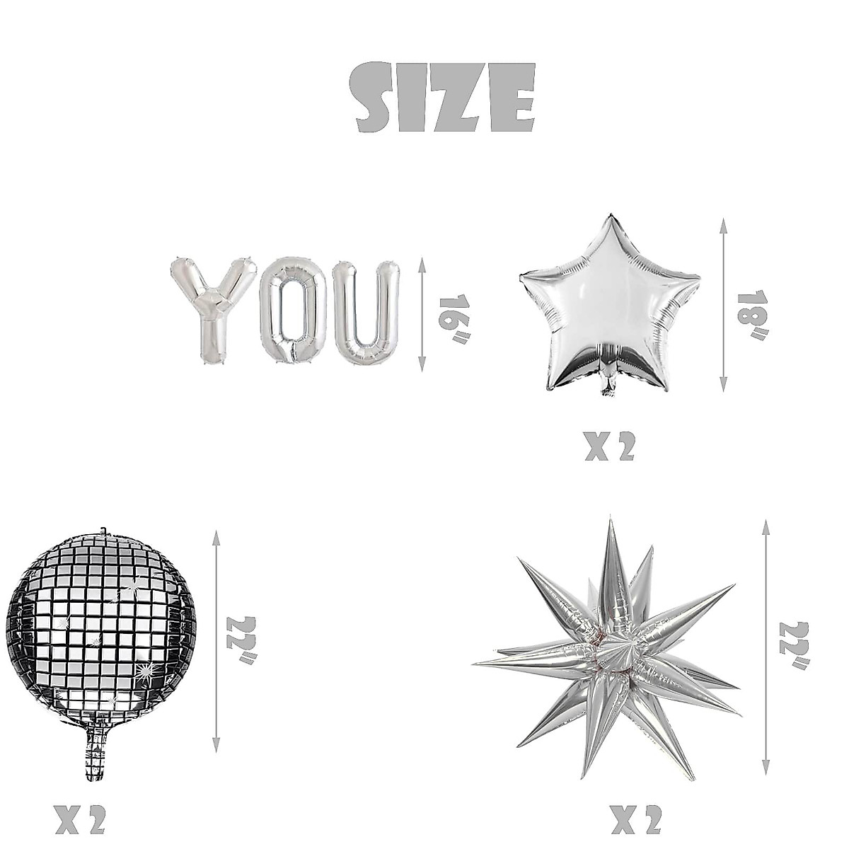 130 Pcs Dancing Queen Bachelorette Party Decorations Silver You are the Dancing Queen Balloons Disco Bachelorette Balloons Garlands Arch Kit for Bridal Show Wedding Party Supplies Decorations